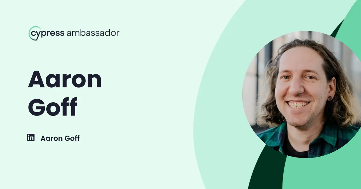 Cypress Ambassador Spotlight: Aaron Goff